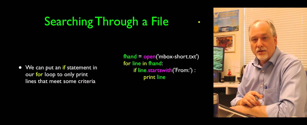 Python for Informatics - Chapter 7 Files
