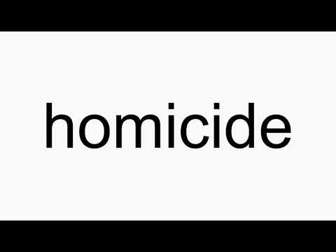 How to pronounce homicide