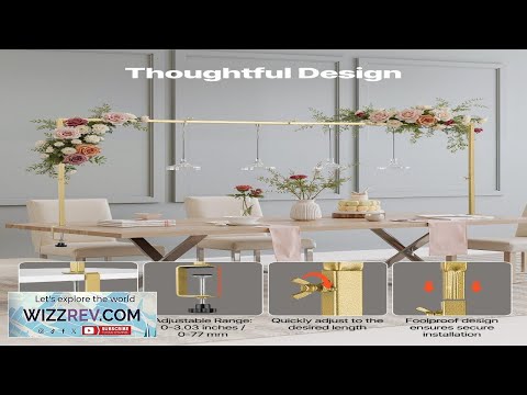 Over The Table Rod Stand with Clamp Party Arch Frame Decor 28" 98" Review