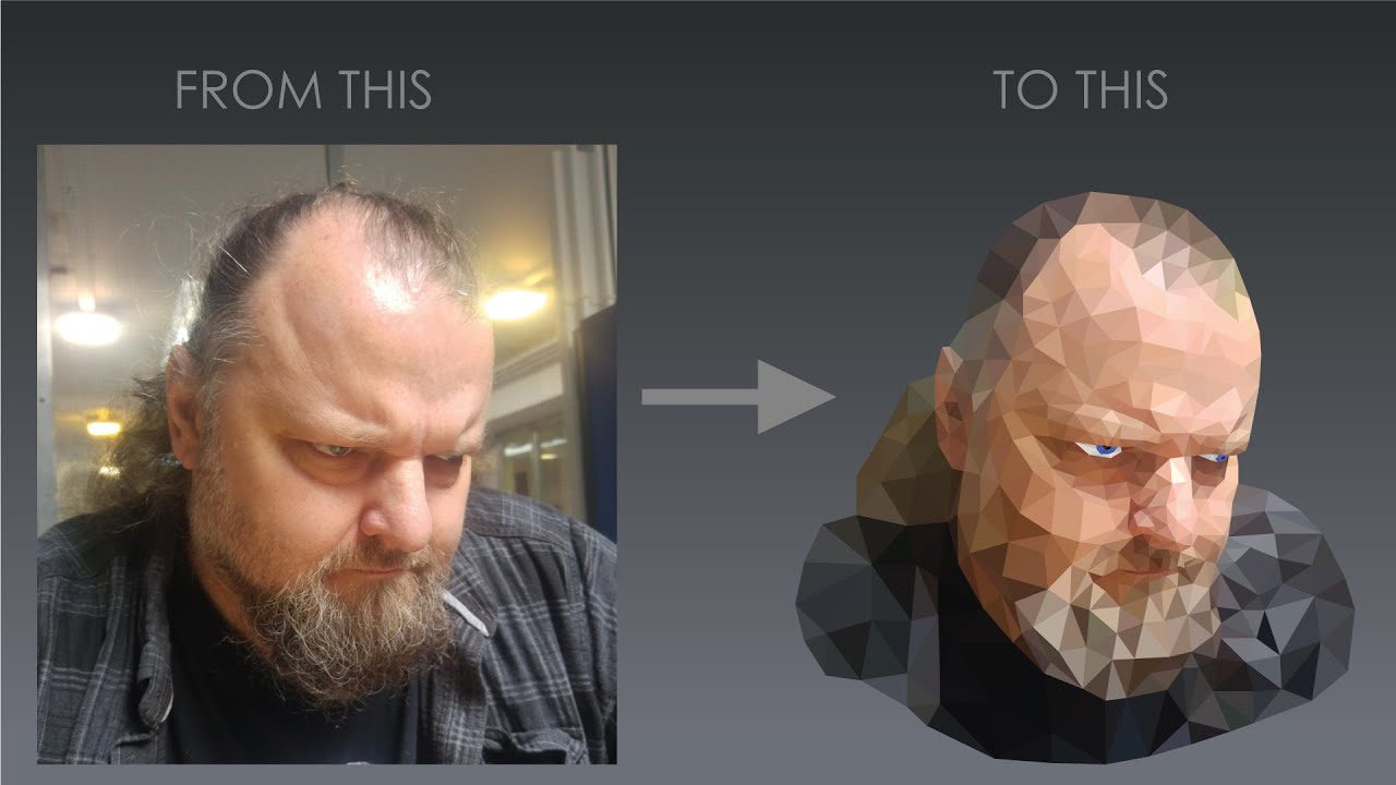 Vector Polygonal Portrait Tutorial