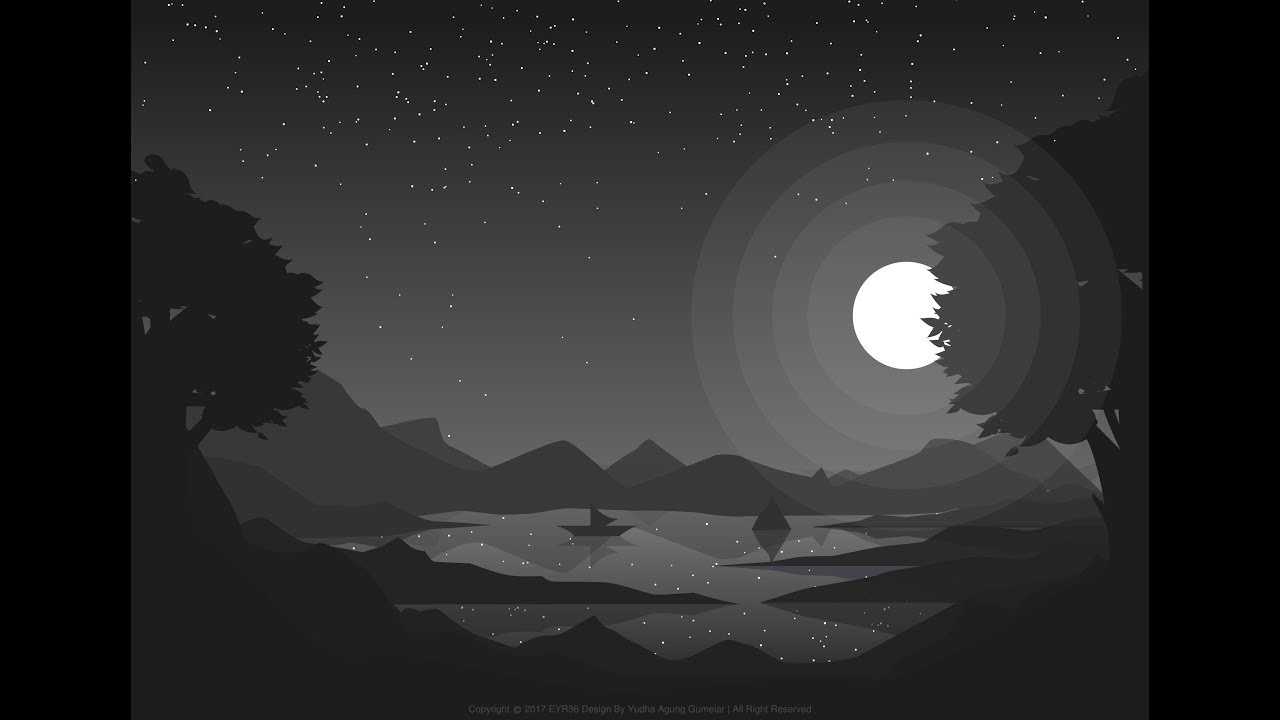 Inkscape Flat Landscape Tutorial