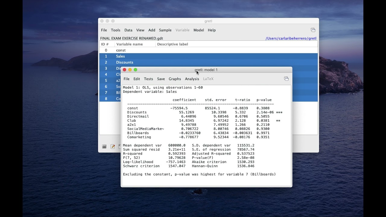 PART 1 short cut econometrics assignment