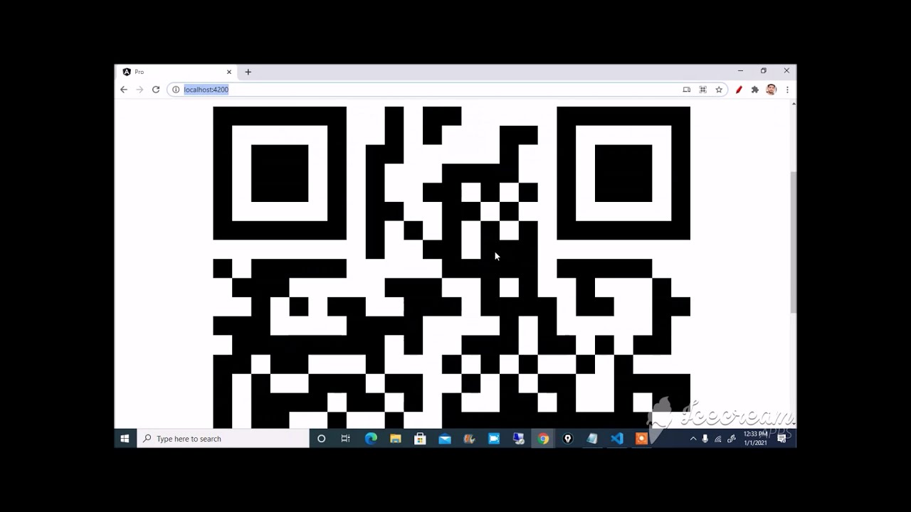 QR Code generate in angular Application