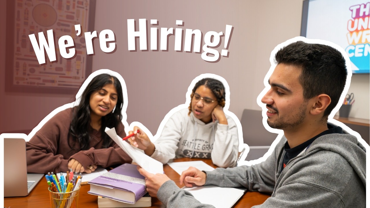The University Writing Center is Hiring!