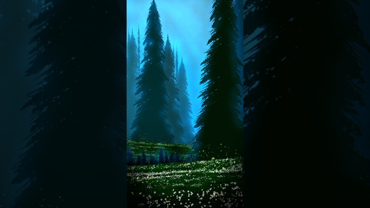 Foggy forest #art #illustration #digitalart #ibispaintx #dreamcore #painting