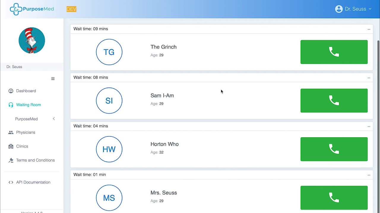 PurposeMed: Virtual Visit Software for Clinics