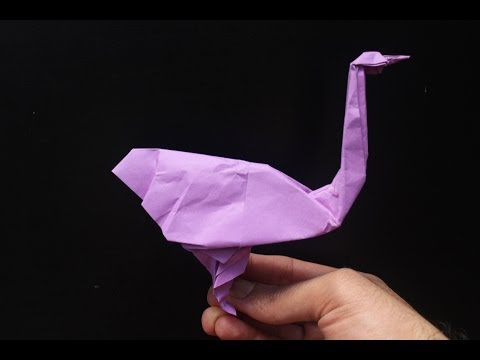 How to Make a Paper Bird (Ostrich) – Origami | The Secrets of Origami