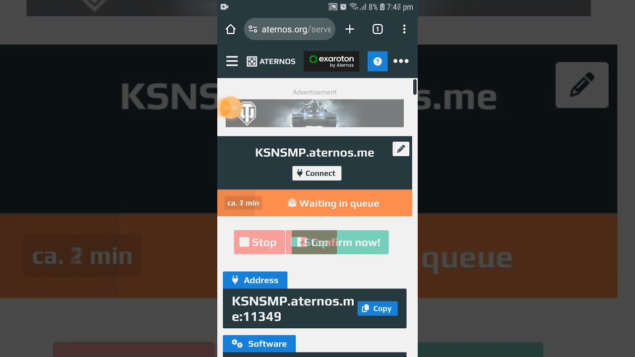 How To Solve Aternos Server Waiting In Queue