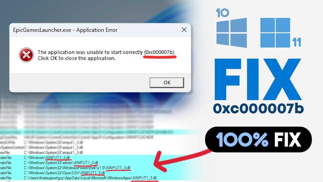 How to Fix 0xc00007b Error Windows | Guaranteed Fix!
