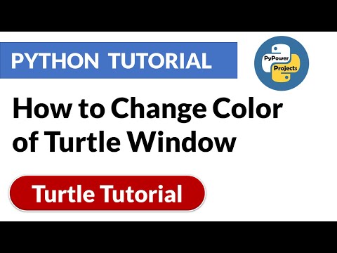 How to Change Color of Turtle Window | Turtle Python Tutorial | PyPower