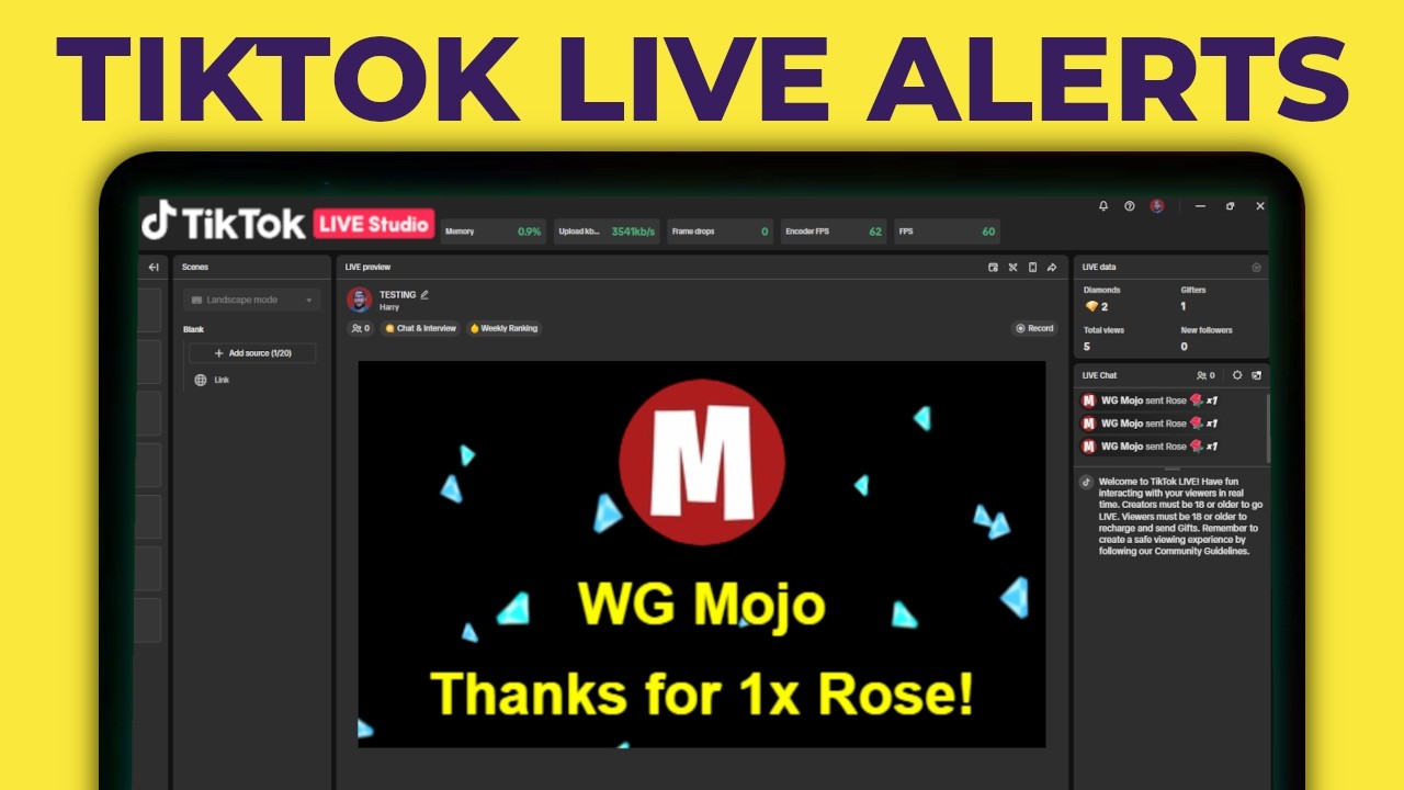 Complete TikFinity Setup - 2025 TikTok LIVE Alerts (Gifts, Follows, Subs, TTS and more)