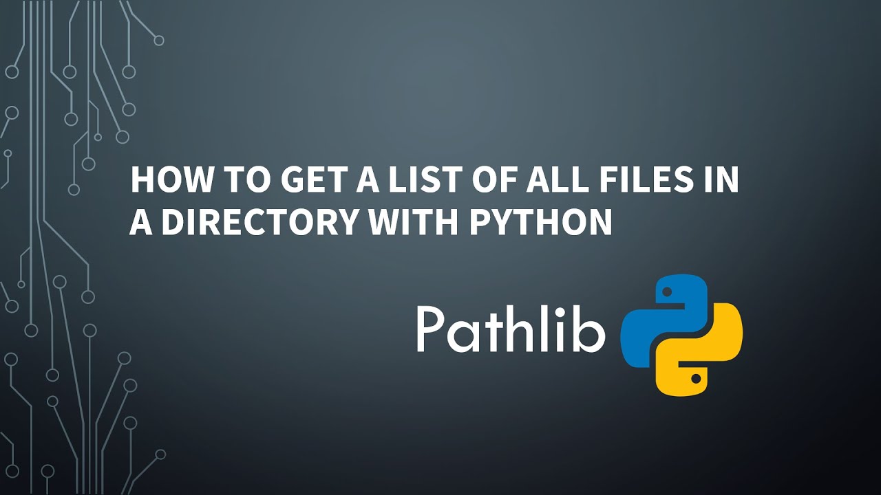 Pathlib Tutorial || How to Get a List of All Files in a Directory With Python
