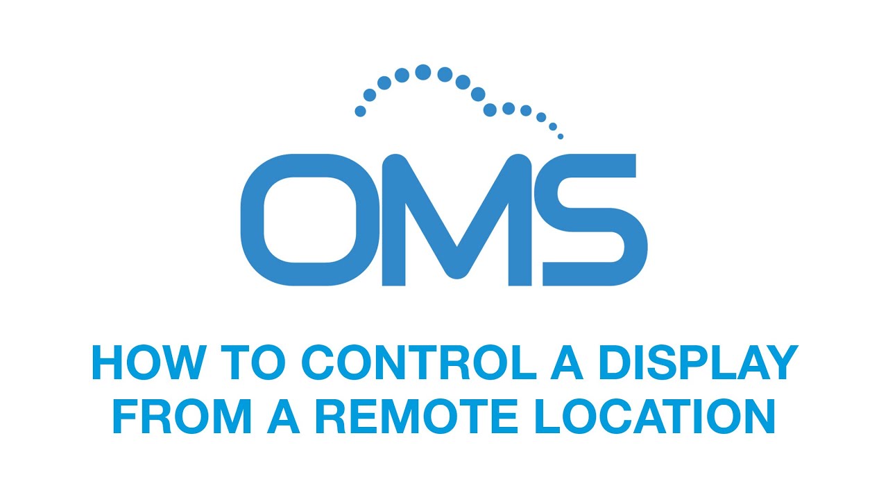 Optoma Management Suite (OMS) - How to control your device