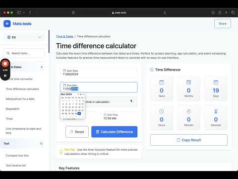 Calculate Time Difference Between Dates and Times Easily