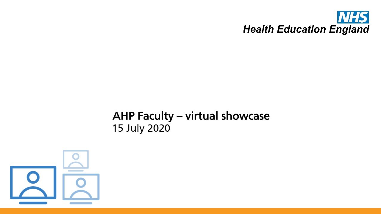 AHP Faculty – virtual showcase