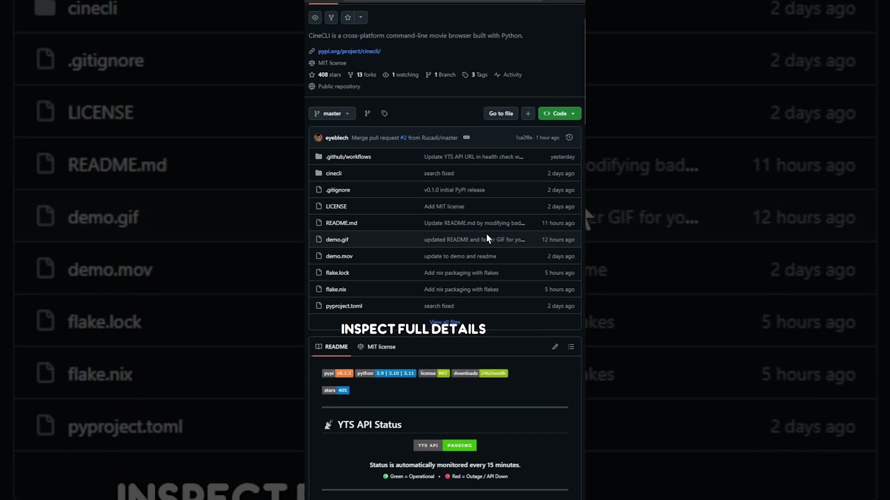 CineCLI: a cross-platform movie browser for the command line
