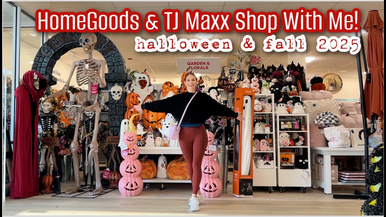 The Best HomeGoods & TJ Maxx SHOP WITH ME 🎃 Halloween & Fall 2025 Decor!