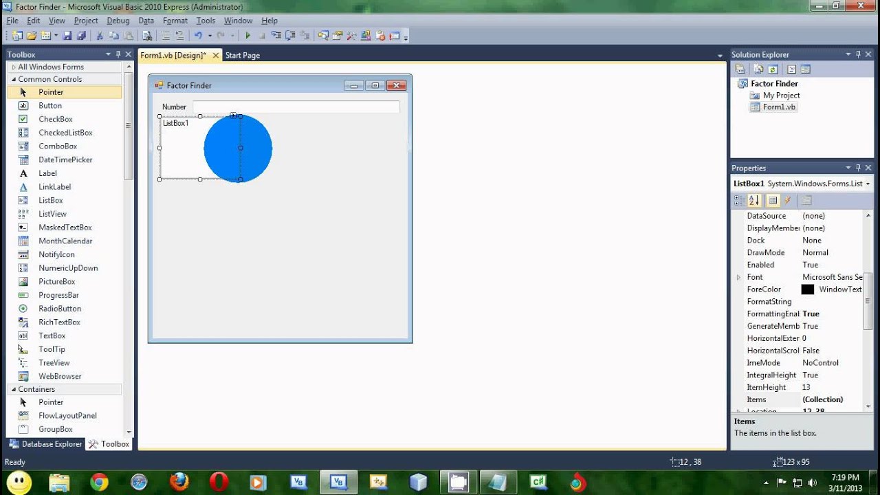 Finding Factors of a number in Visual Basic - Srijan Acharya