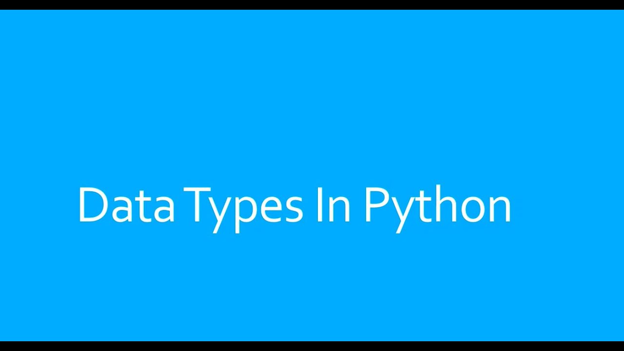 Data types in python | Numbers | List | String | Tuple | Dictionary