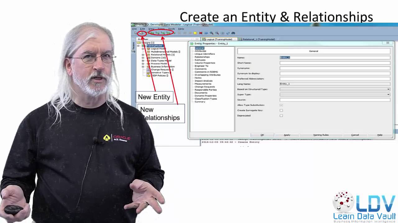 Oracle SQL Developer Data Modeler Jump Start: Creating Entities