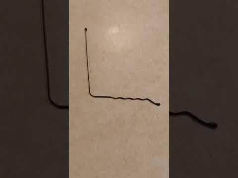 Hair pin to unlock the door