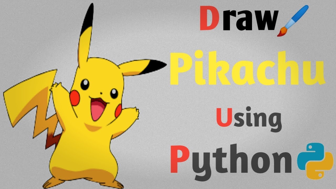 Draw Pikachu using Python || Pikachu in python | 2021 #shorts