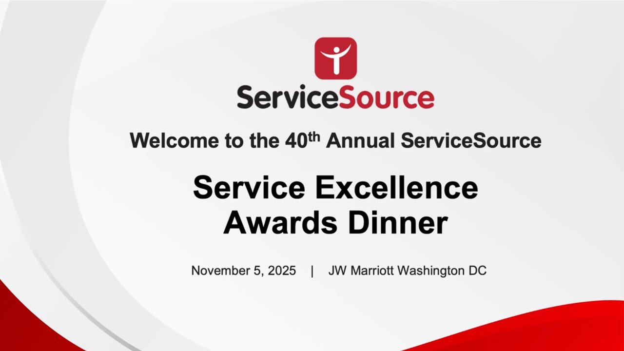 2025 ServiceSource Service Excellence Awards