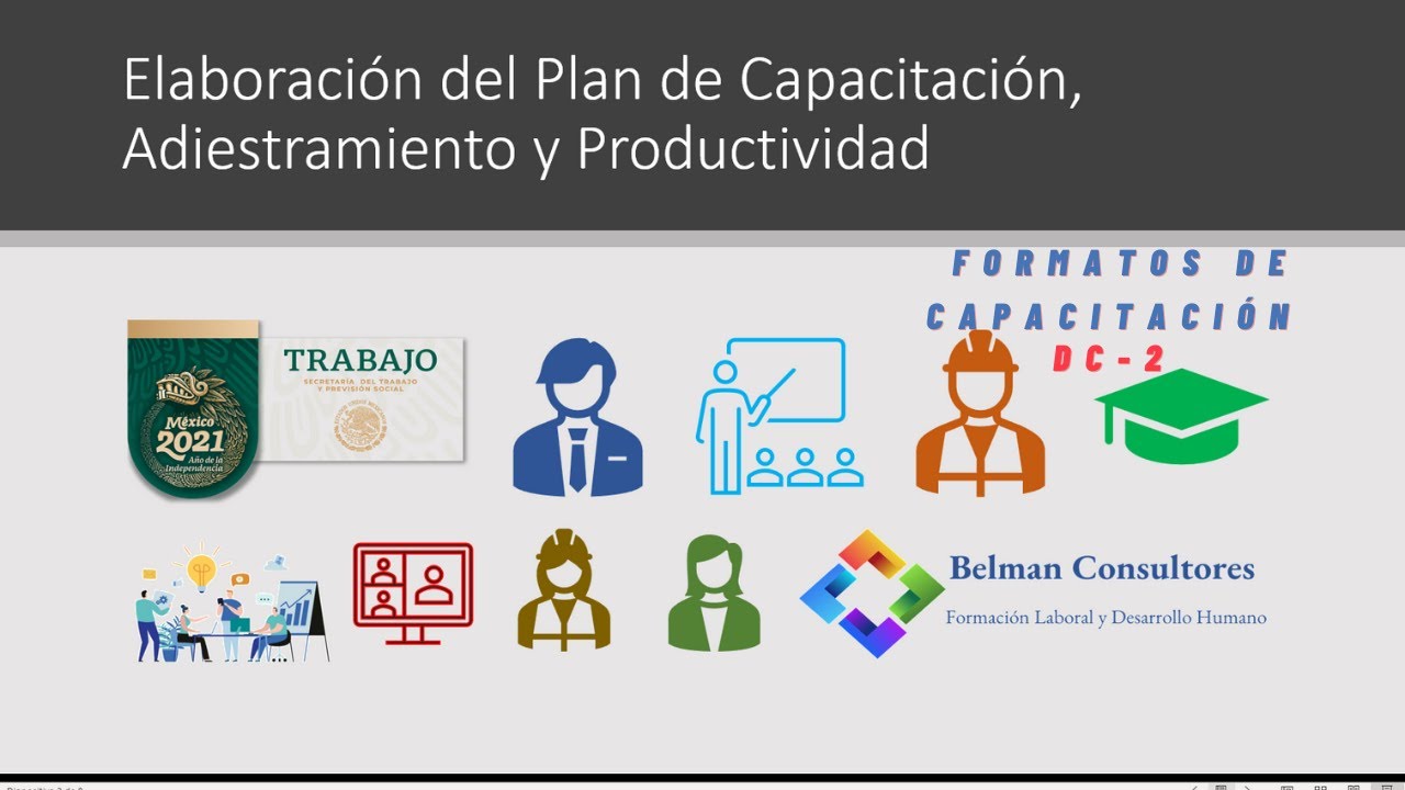Formato STPS DC-2: Elaboración del Plan de Capacitación, Adiestramiento y Productividad