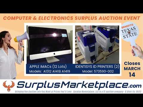 TSU Computer Auction Lot Spotlight - Auction Closes March 14 VID :40