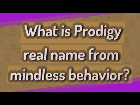 What is Prodigy real name from mindless behavior?