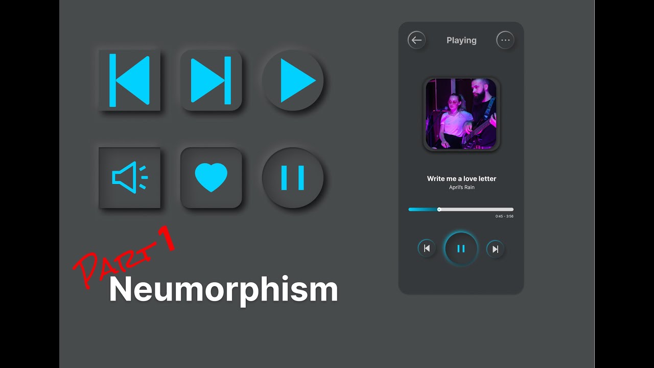 NEUMORPHISM / SOFT UI DESIGN TUTORIAL. FIGMA. FOR ABSOLUTE BEGINNERS.