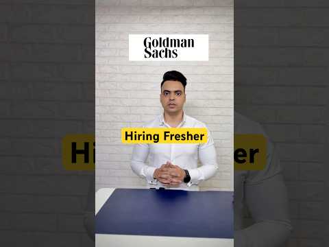 Goldman Sachs Summer Analyst Hiring 2025 | Internship & Industrial Trainee Roles | Apply Now!