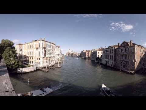 360 video: Accademia Bridge, Venice, Italy