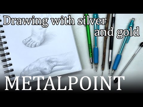Getting reacquainted with SILVERPOINT and METALPOINT // Sketching feet