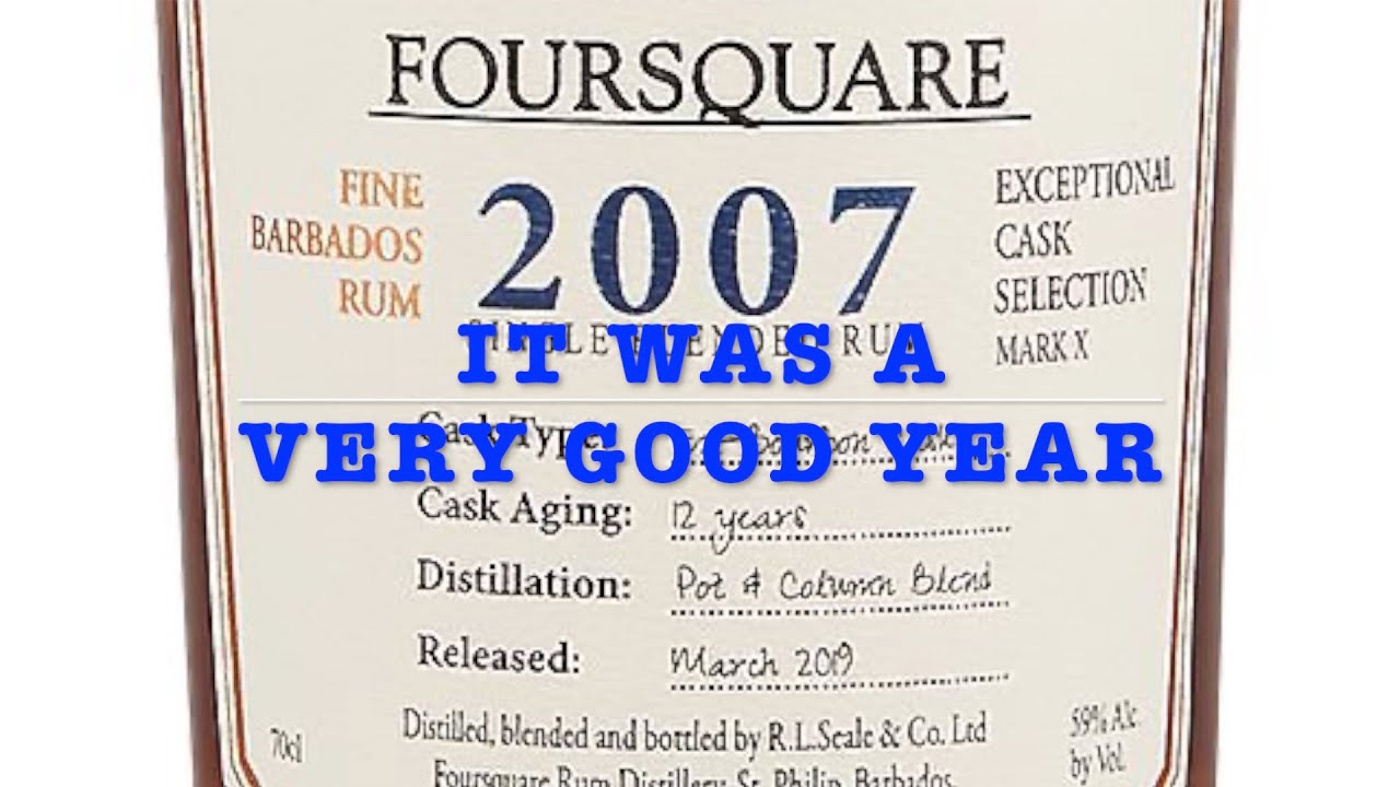 FourSquare 2007 rum review