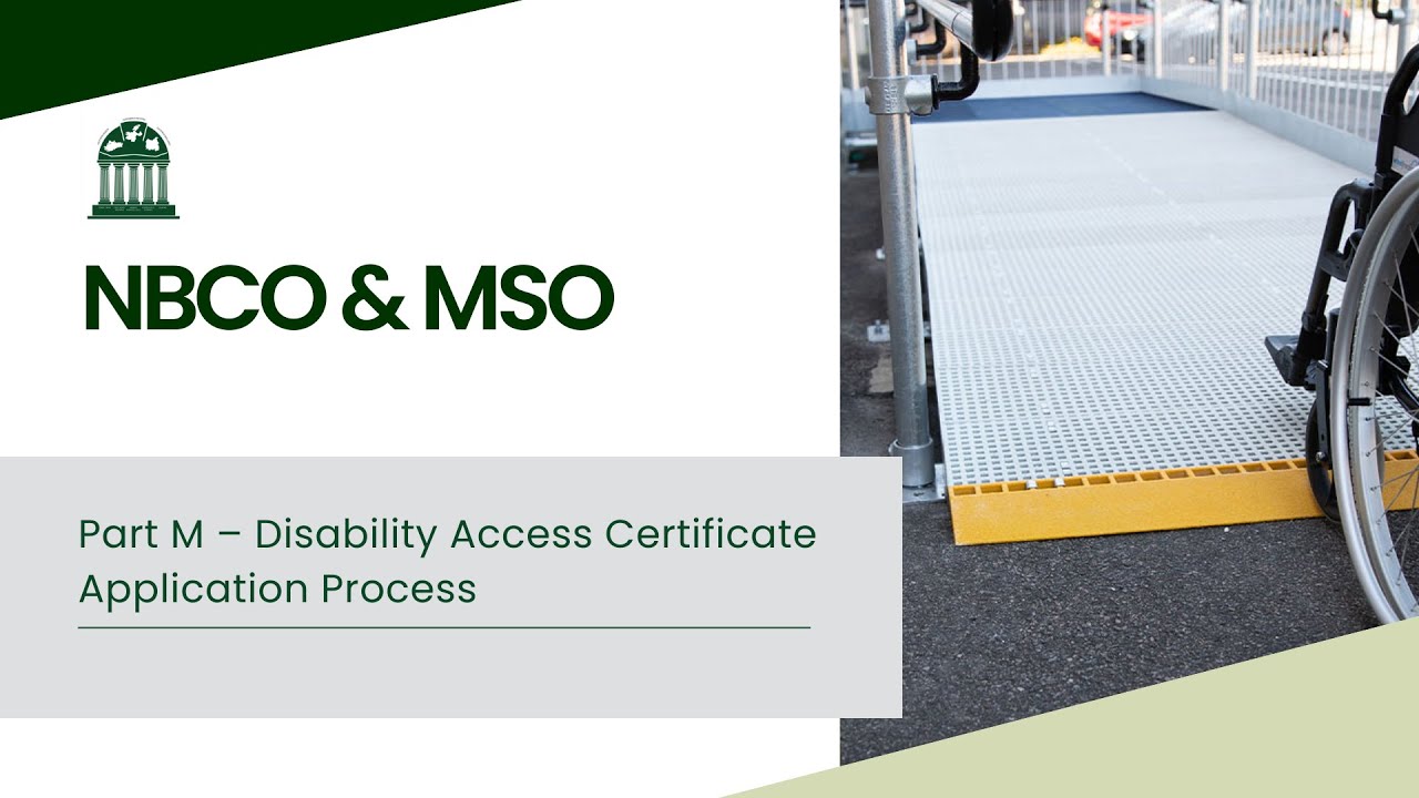 Part M – Disability Access Certificate Application Process