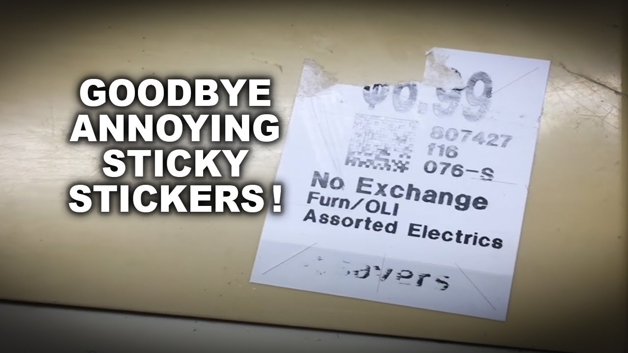 How to Remove Price Stickers From Plastic