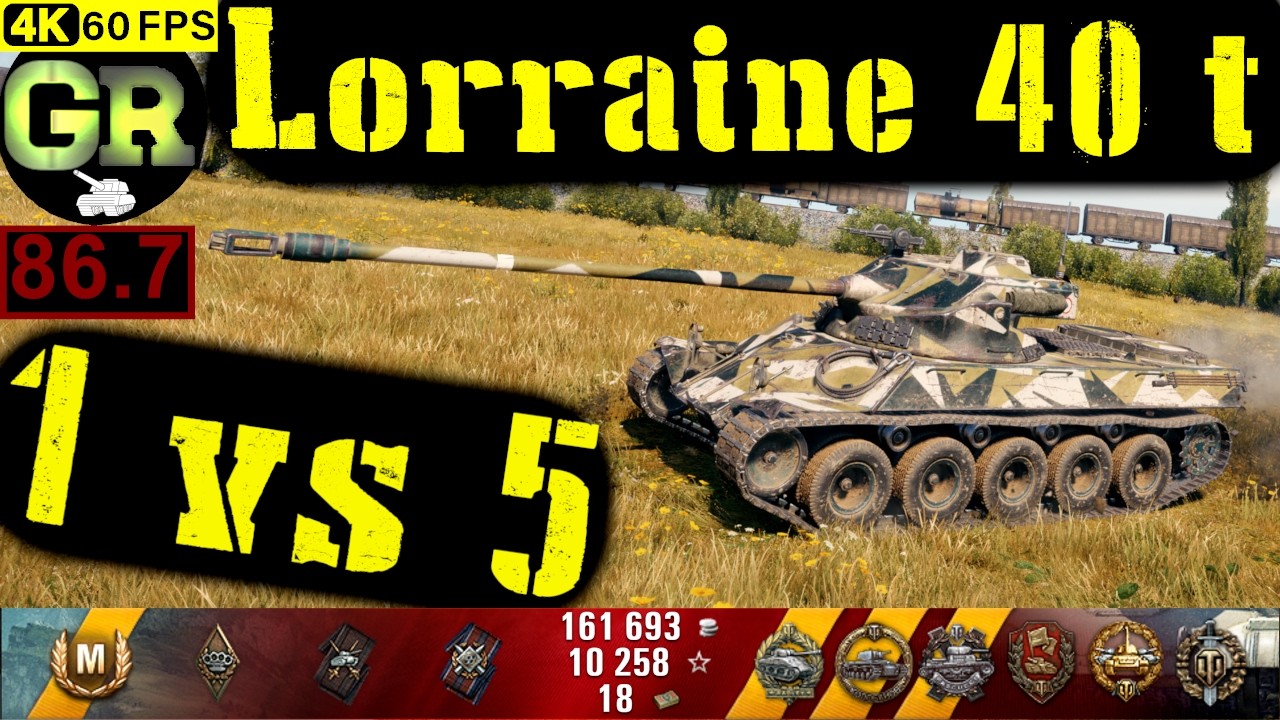 World of Tanks Lorraine 40 t WoT Replay - 9 Kills 5.7K DMG(Patch 1.4.0)