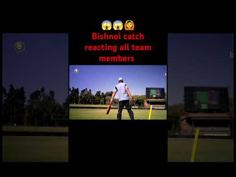 RAVI BISHNOI CATCH REACTION ALL TEAMMATES