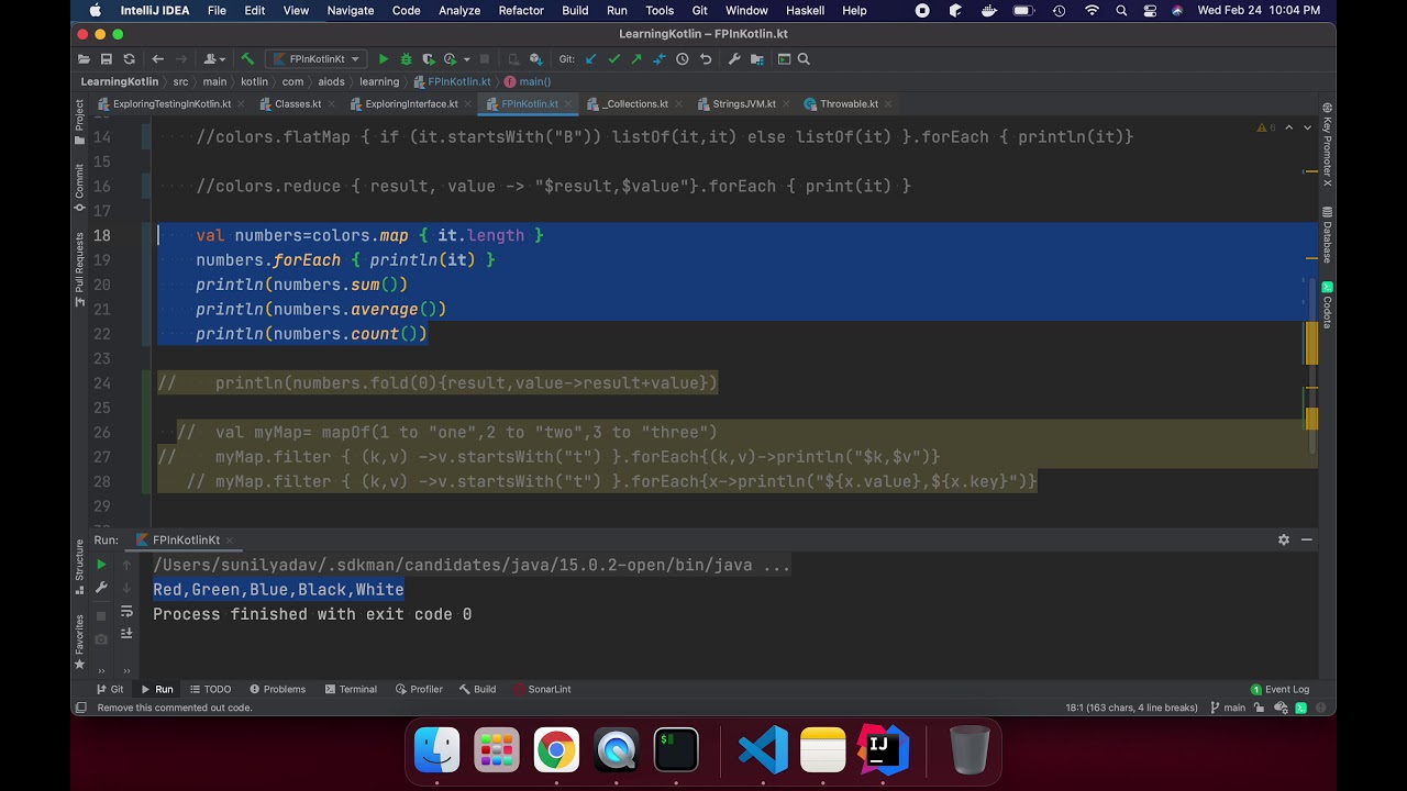 26 - Using flatMap,reduce,fold  functions in Kotlin