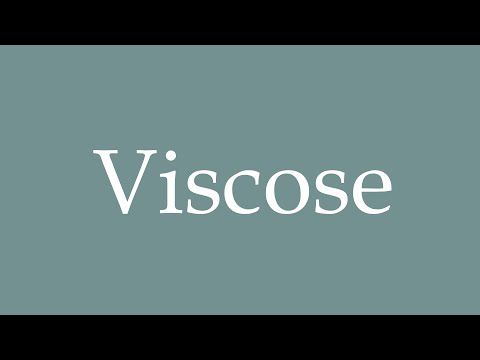 How to Pronounce ''Viscose'' Correctly in French