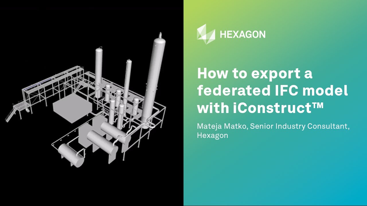 How to export a federated IFC model with iConstruct™