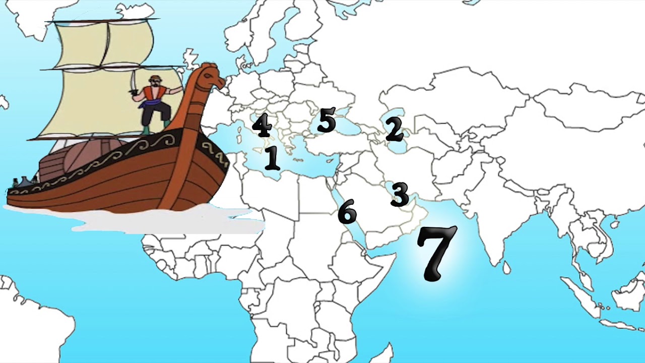Memorizing the 7 Seas Geography