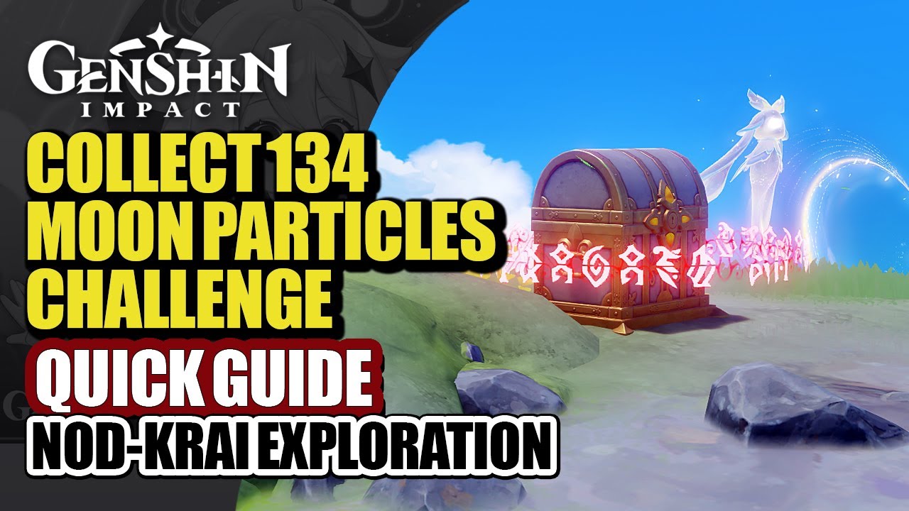 Collect 134 Moonlit Particles Challenge Guide | Krumkake Craftshop Waypoint | Genshin Impact 6.0