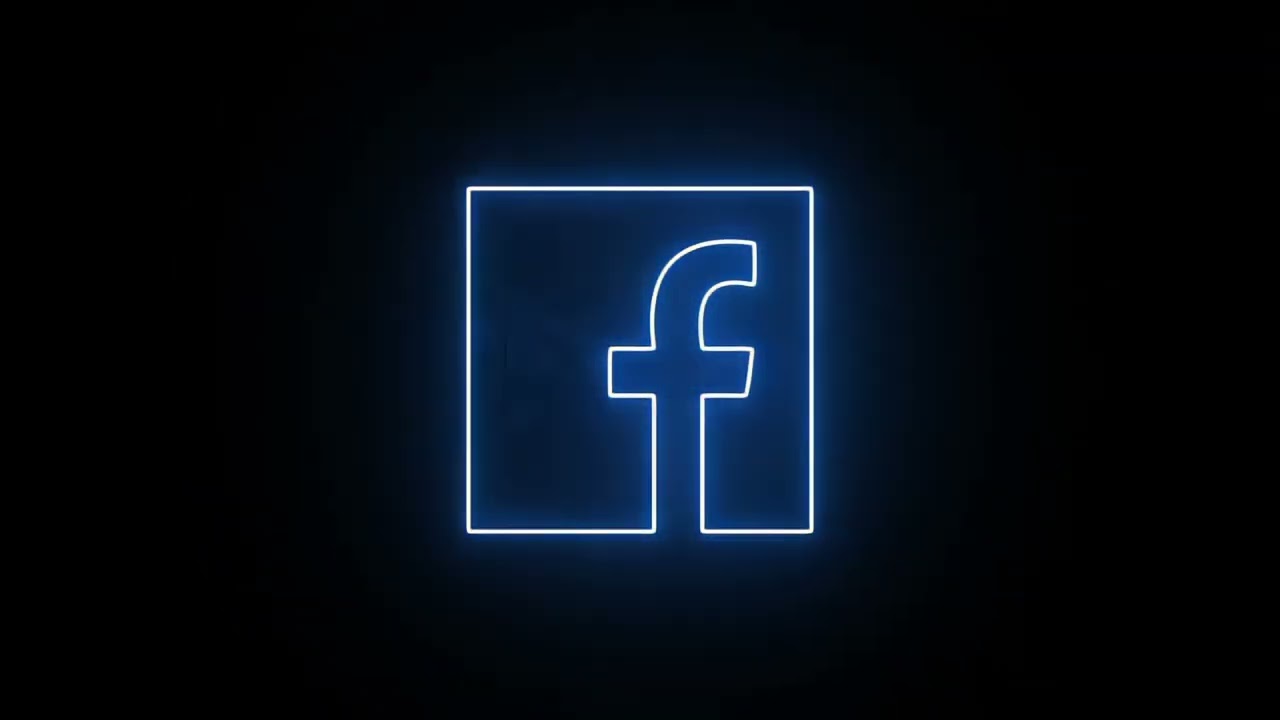 Neon social media icons set. Facebook, Instagram Meta Design No Watermark Free iStock Video Footage