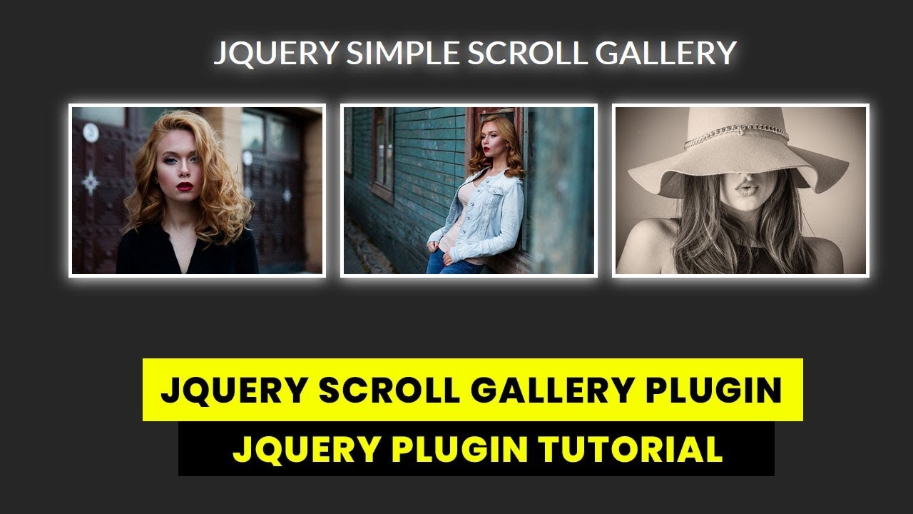 Jquery Simple Image Scroll Gallery Plugin | JQuery Plugin Tutorial