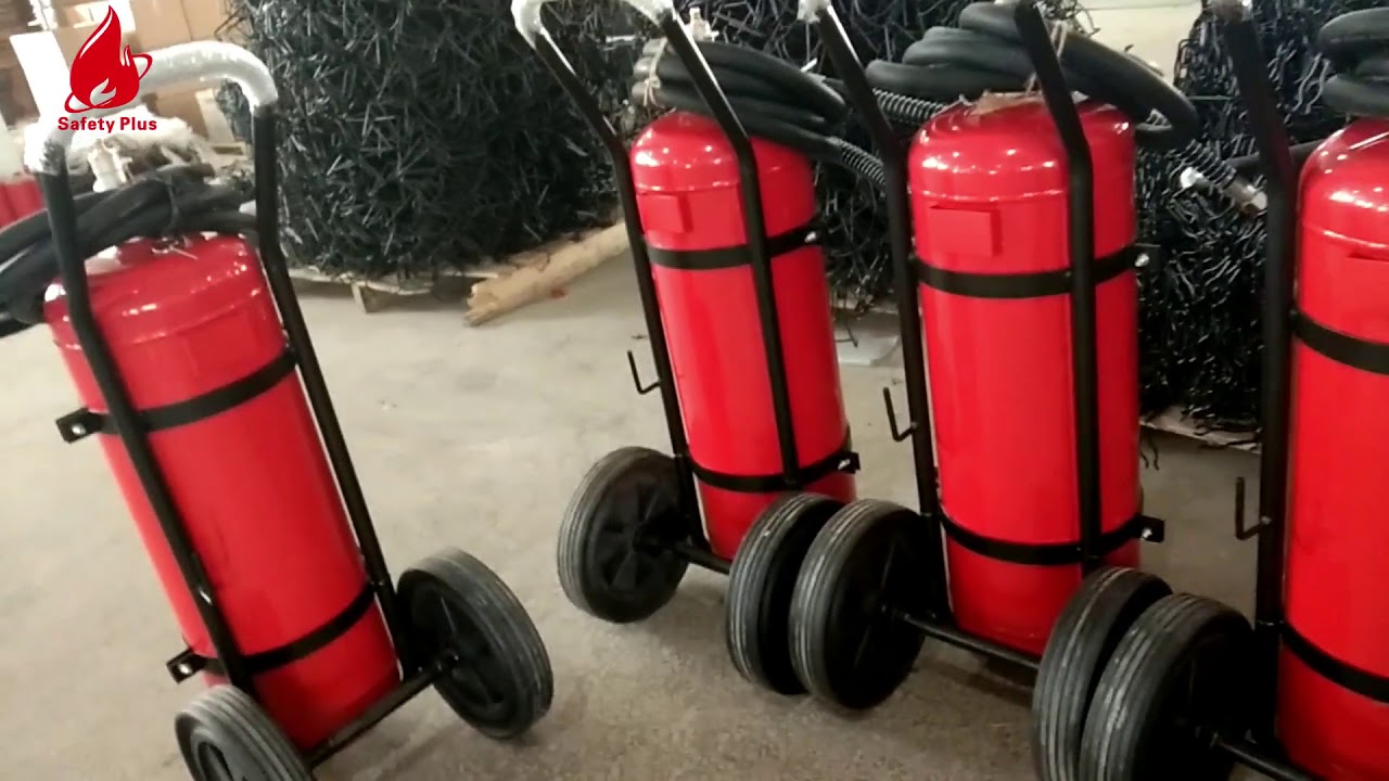 Trolley fire extinguisher