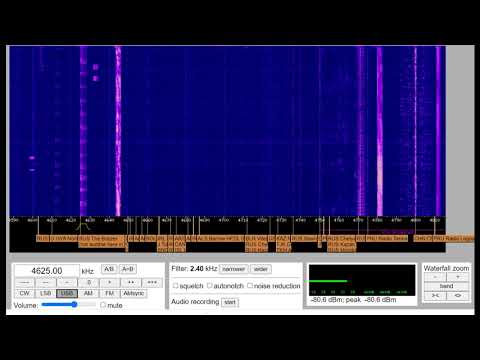 The buzzer radio 4625 khz playing "Song 2"