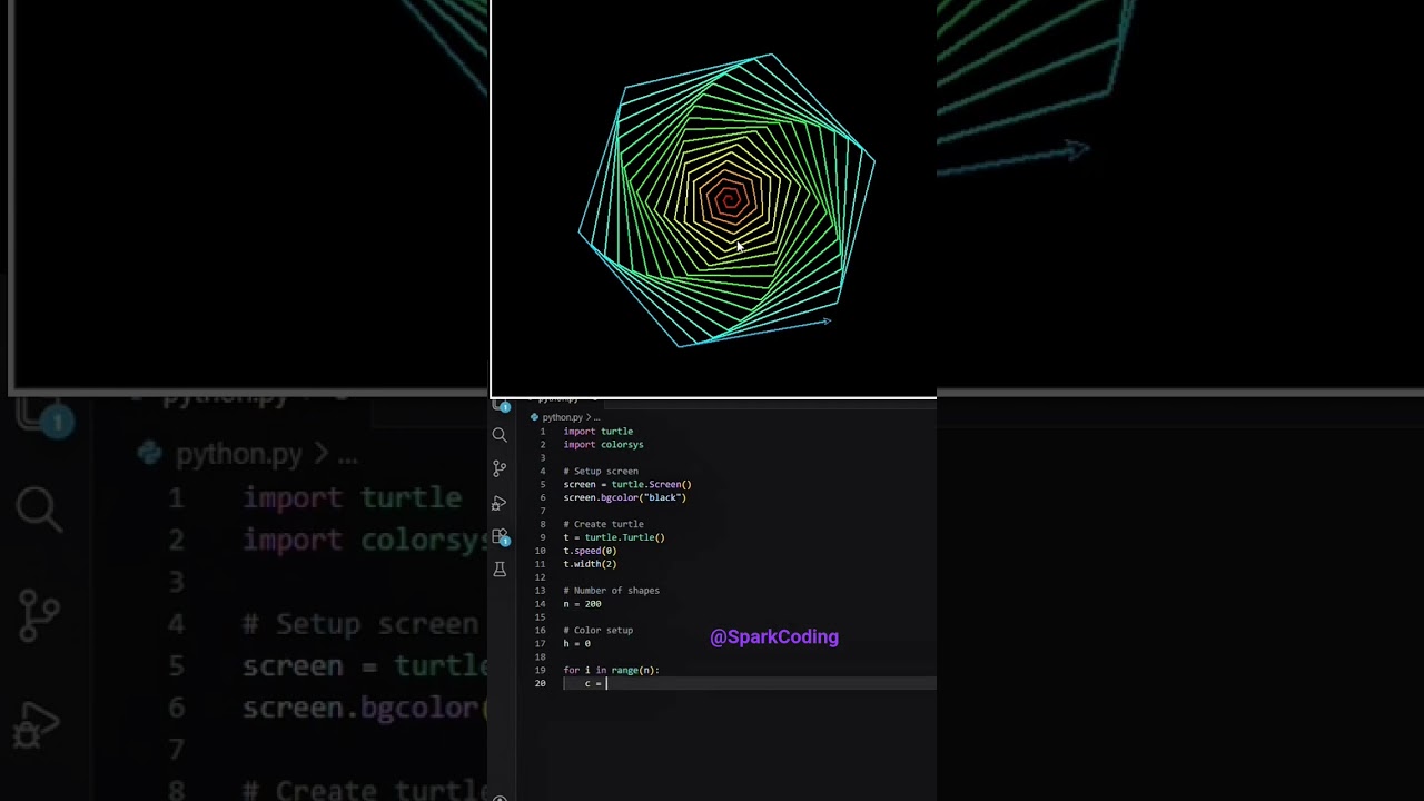 This Python Code Creates Pure Magic ✨ #python #coding #developer #design