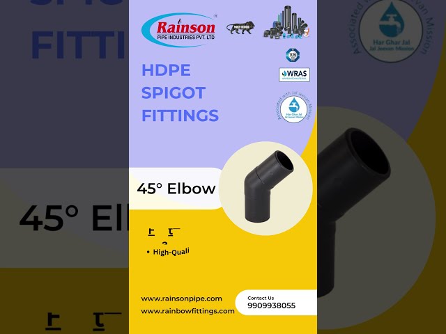 HDPE SPIGOT FITTINGS - HDPE SPIGOT ELBOW Manufacturer from Ahmedabad